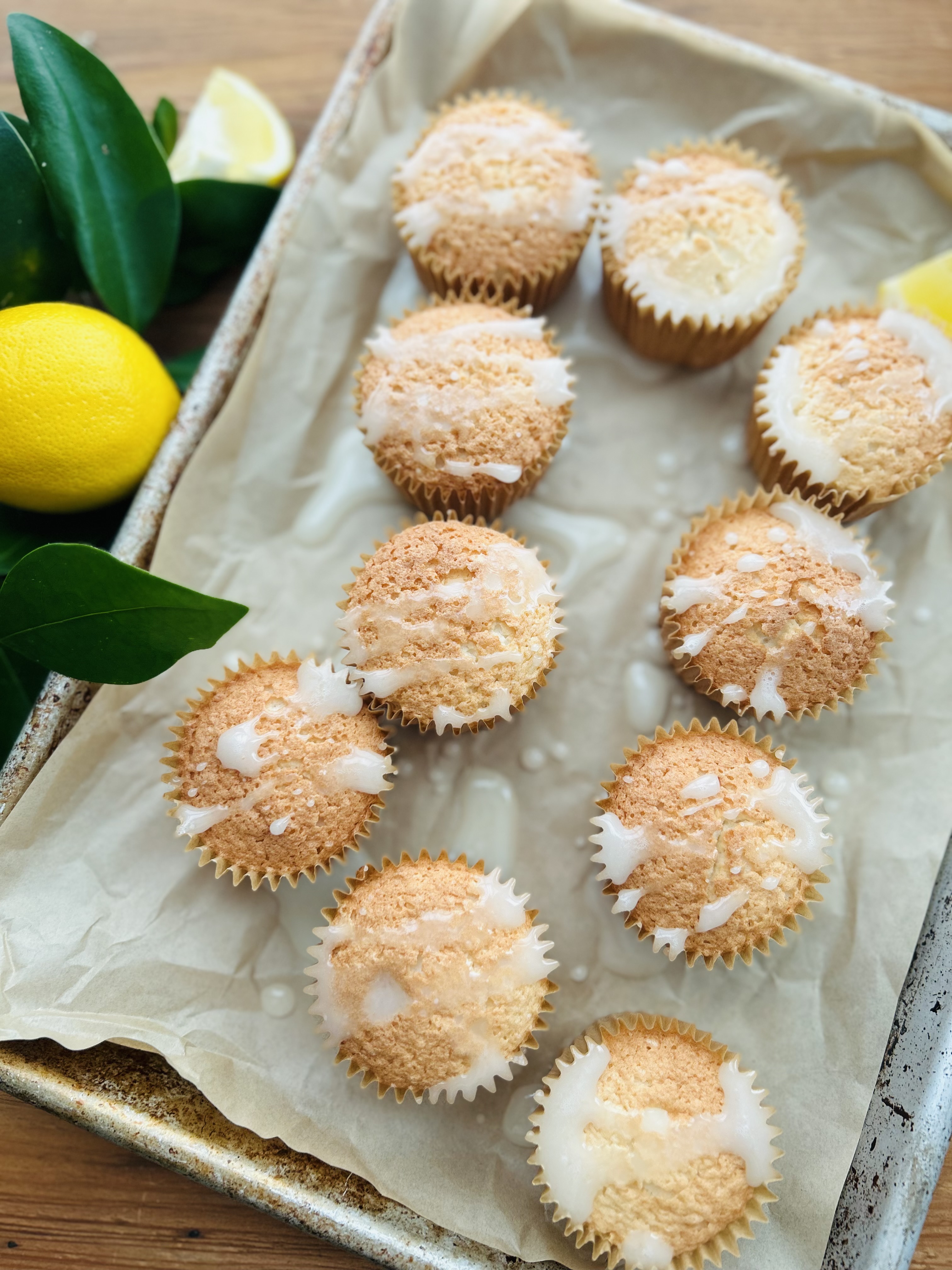 Simple Lemon Angel Food Cake Muffins - The Southern Edit